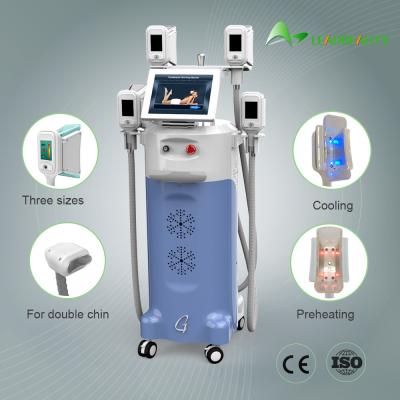 China SMART Medical CE approval cryolipolysi slim machine with 4 handles for loss weight/ new design double chin removal for sale