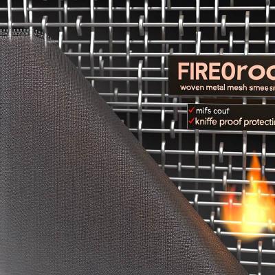 China Fireproof Woven Metal Mesh Screen 1-635mesh for Durable and Knife Proof Protection for sale