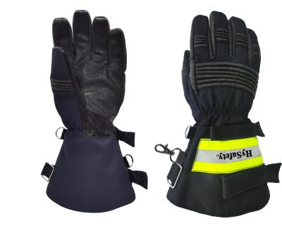 중국 충격 보호 기능이 있는 EN659 인증 소방관용 긴 커프스 장갑 판매용