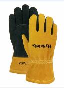 China Firefighter Gloves Leather gauntlet cuff NFPA 1970-2025 edition certified by SEI for sale