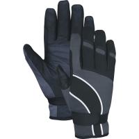 China PU Palm Black Horse Riding Gloves Breathable Waterproof Sizes S M L XL for sale