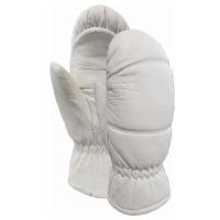 Cina Stile pattinante dei guanti della capra delle donne di cuoio bianche di Shell Ski Gloves For Men For in vendita
