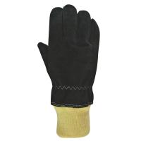 China Flame Retardant Structural Firefighting Gloves Cowsplit Shell Wristlet Cuff for sale