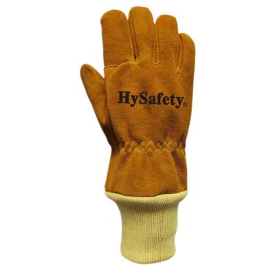 Cina I guanti del vigile del fuoco di Hysafety/fustigano il polsino classico del cinturino dell'orologio dei guanti di cuoio del lavoro in vendita