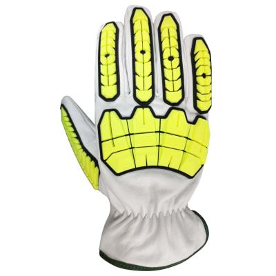 China High Dexterity ANSI Cut Level A5 Goatskin Leather Gloves EN388 for sale