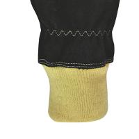 China Flame Retardant Structural Firefighting Gloves Cowsplit Shell Wristlet Cuff for sale