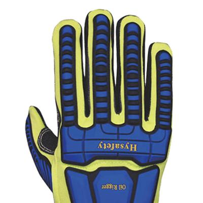 China Hysafety Oil Water Repellent Impact Resistant Gloves EN ISO13594 Level 2 for sale