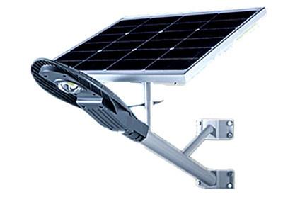 China 50W 100W COB Solar Powered LED Street Lights High Brightness 110lm - 120lm / W for sale