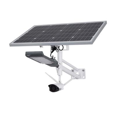 Cina All'aperto le iluminazioni pubbliche alimentate solari di alluminio della pressofusione LED con la macchina fotografica Wifi 4G del CCTV in vendita