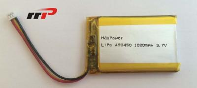 Китай блоки батарей IEC62133 3.7V 493450 1020mAh Samll LiPolymer для GPS продается