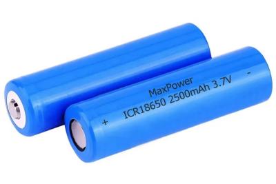 China 3.7V 2500mAh Lithium Rechargeable Battery Fast charge 18650 Lithium Ion Battery for sale