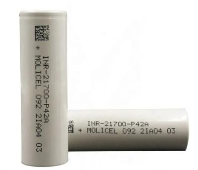 China Molicel Cell Lithium Ion Rechargeable Batteries 3.7V 4200MAH 45A 21700 for sale