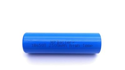 China 18650 2500mAh 3.7V Lithium Ion Batteries High Te 85℃ Operation For GPS Tracker for sale