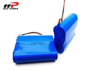 China 2600mAh 18650 11.1V Lithium Ion Rechargeable Batteries For Light for sale