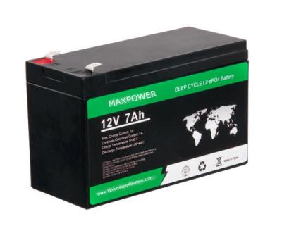 China Deep Cycle Rechargeable Lithium-ion Lifepo4 Battery 12V 12.8V 24V 6ah 7ah 9ah 12ah 14ah 28ah 30ah for sale