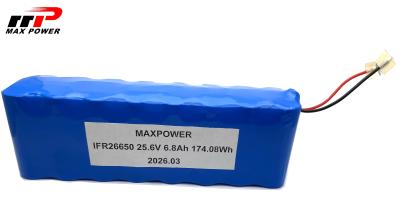 China 8S2P 26650 LiFePO₄ Battery Pack 25.6V 6.8Ah High Power Energy Solution for industiral robots for sale