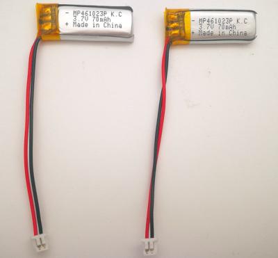 China Bluetooth Headset Lithium Ion Polymer Battery Pack 3.7V 353040 370mah KC UL CB Certificated for sale