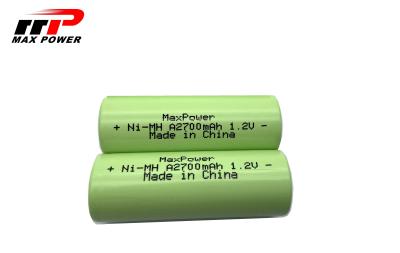 China Dauerhafte NIMH-Akkus A2700mAh 1.2V mit UL-CER kc Bescheinigung zu verkaufen
