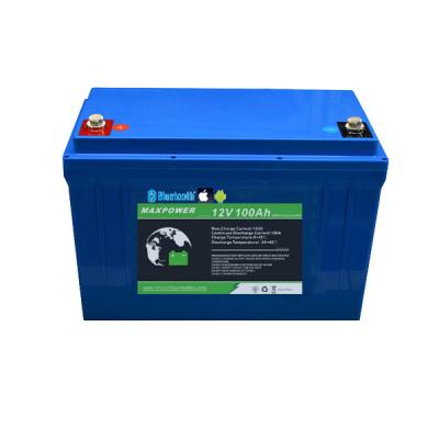 China RV Boat Marine Solar lifepo4 pack 12v 100Ah 120ah 200Ah lithium battery for sale