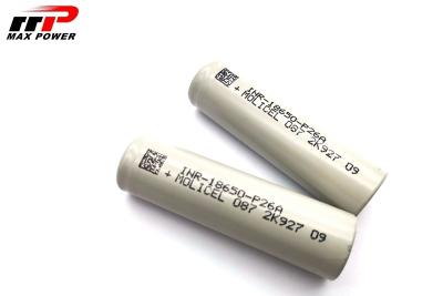 China 2600mAh 3.7V 18650 Li Ion Battery MOLICEL P26A For Power Tools for sale