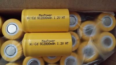 中国 SC はつくことのための 1.2V NICD の充電電池 2000mAh を大きさで分類します 販売のため
