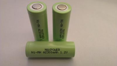 China Van de de Cel1.2v Batterij UL van A2300nimh Navulbare Batterijen CEI Met platte kop van Ce Te koop