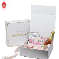 China Luxury Rigid Printed Gift Handmade Packaging Box White Simple Empty for sale