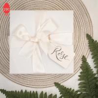 China Luxury Rigid Printed Gift Handmade Packaging Box White Simple Empty for sale