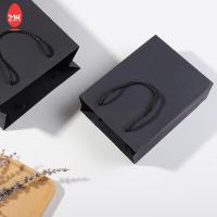 China FSC Padding Handle Leather Paper Bag for sale