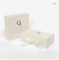 China Custom Printed Cardboard Folding Boxes Ribbon Clothes Gift Paper Box Biodegradable for sale