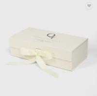 China Custom Printed Cardboard Folding Boxes Ribbon Clothes Gift Paper Box Biodegradable for sale