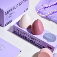 China Custom Label Biodegradable Paper Packaging Box For Cosmetics Sponge Egg Packaging for sale
