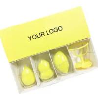 China Custom Label Biodegradable Paper Packaging Box For Cosmetics Sponge Egg Packaging for sale
