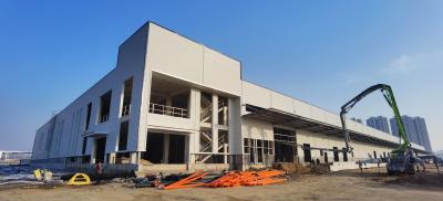 China Vorgefertigte Stahlkonstruktion Lager/Werkstatt Modularbau zu verkaufen