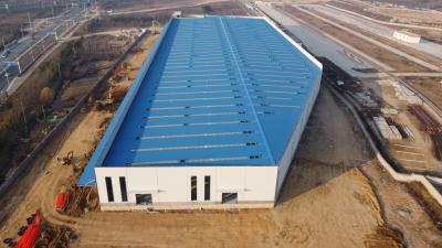 China Q235B Steel Structure Building Prefabricated Steel Construction With Insulation Panel for sale