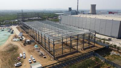 China Vorgefertigte Stahlkonstruktion Lager/Werkstatt Modularbau zu verkaufen