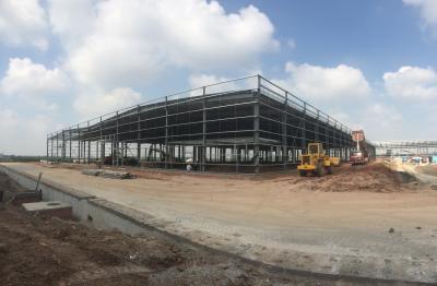 China Q235B Steel Structure Building Engineer Metal Storage Warehouse for sale