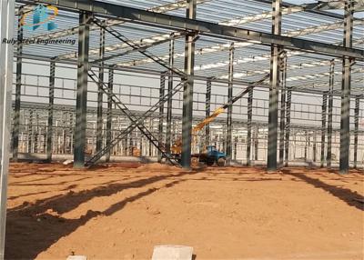 China Q355b Steel Structure Multi Span Warehouse / Prefabricated Building / Tire Factory for sale