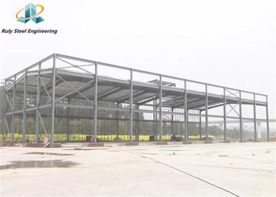 China Q355b Steel Structure Multi Span Warehouse / Prefabricated Building / Tire Factory for sale