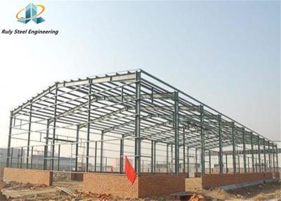 China Q355b Steel Structure Multi Span Warehouse / Prefabricated Building / Tire Factory for sale