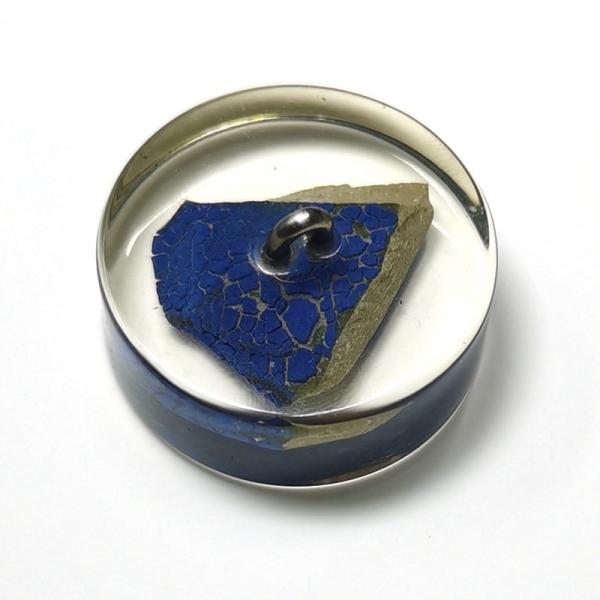 Quality Transparent Resin Ceramic Fragments Artistic Upcycled Button Collection for sale