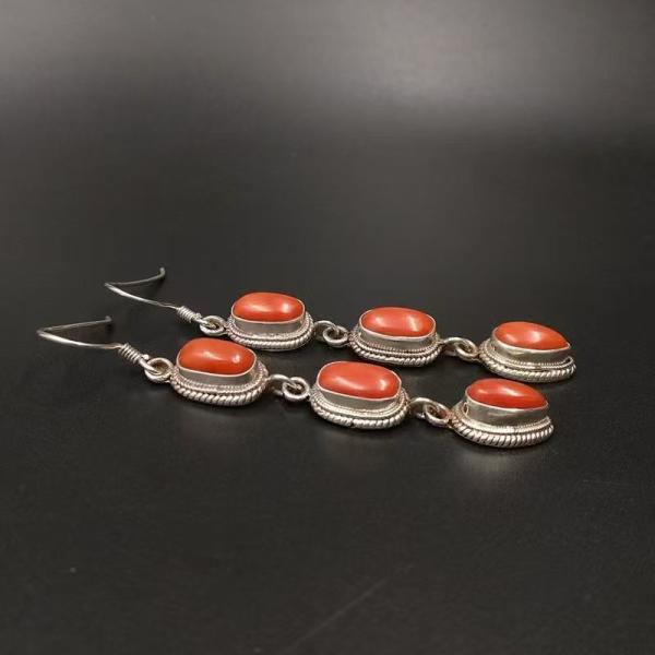 Quality Natural Ruby Pendant Earrings for sale