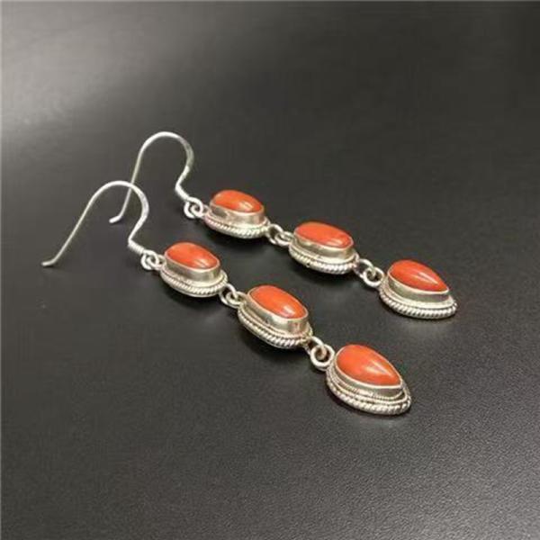 Quality Natural Ruby Pendant Earrings for sale
