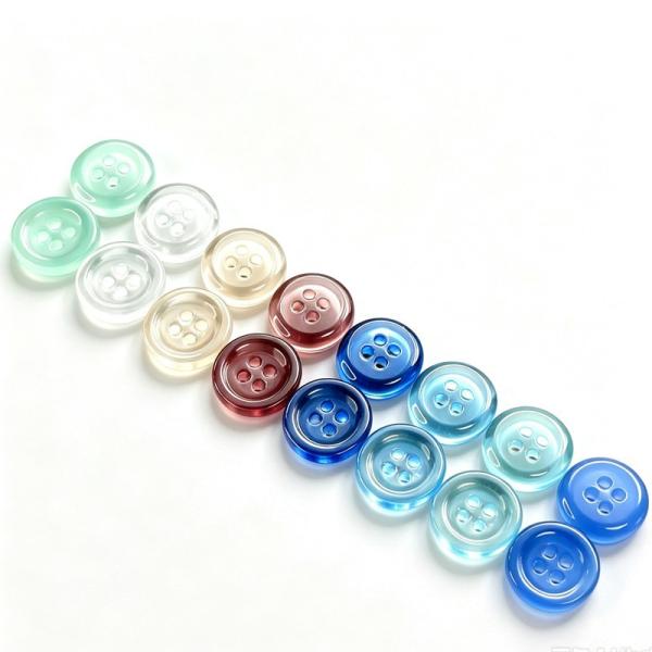 Quality High-strength glass buttons with transparent texture and 10mm-40mm size range for fashion garments for sale