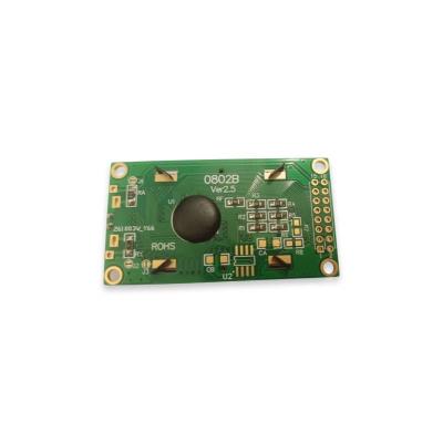 China 0802 0802B LCD Graphic Display , ST7066 IC White Dot 8x2 Liquid Crystal Module for sale