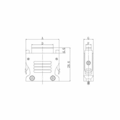 中国 HUADA J30JA-100TK マイクロ長方形電気コネクタ 高い密度で信頼性の高い接続 販売のため