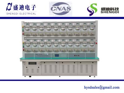 China Three-phase DIN-rail KWh Energy Meter Test Bench,active & reactive,3P4W ,Max.120A,20 Positions for sale
