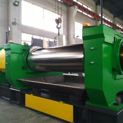China Silicone Rubber Mixing Mill Machine 55kw Two Roll Mill For Rubber Compounding for sale