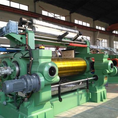 China Silicone Rubber Mixing Mill Machine 55kw Two Roll Mill For Rubber Compounding for sale
