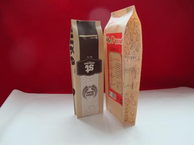 China Kraft Stand Up Zippper Pouch , brown Kraft Paper Bags ,dried Food Packaging Bag for sale